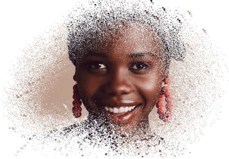 Spray Art Photo Effect for Photoshop / Spray Photo Mask for Portraits ...