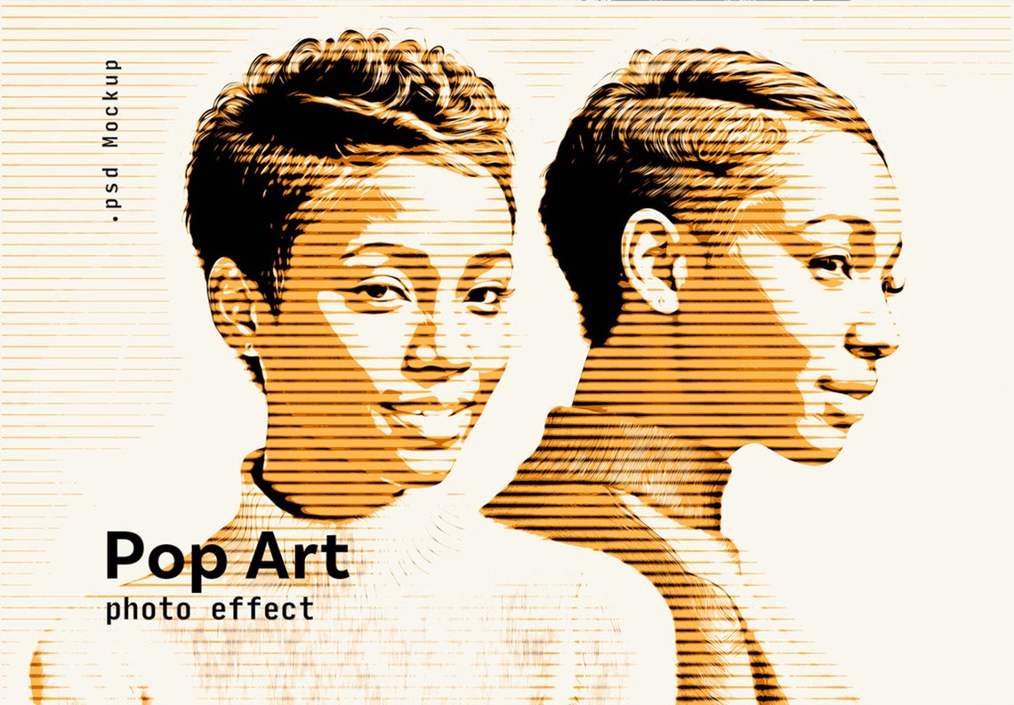 Halftone Layer Style / Halftone Line Photo Effect for Photoshop - Etsy