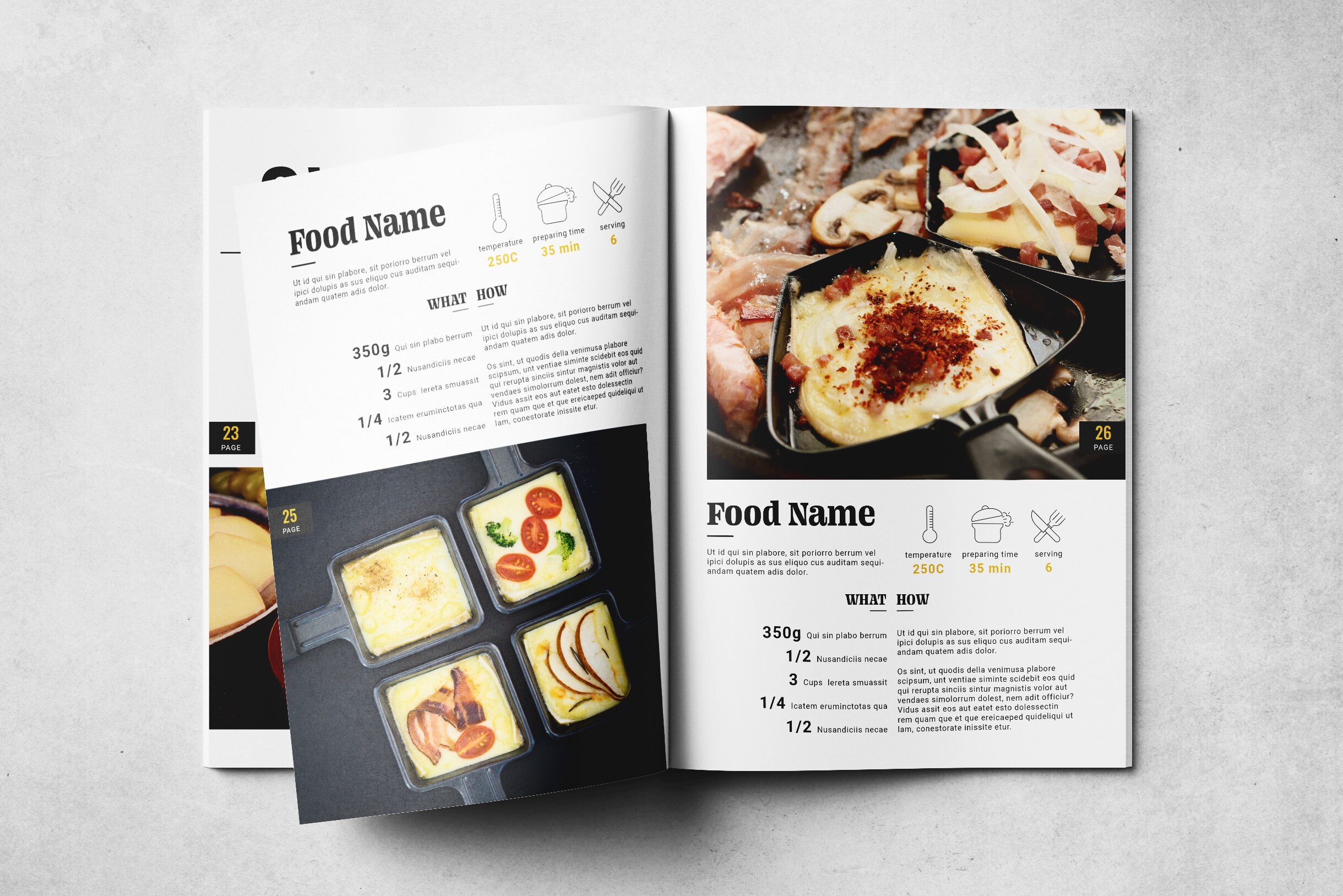 Cookbook Layout Template / Canva Recipe Book Template / Cookbook ...