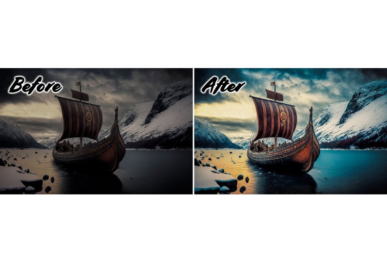 Cinematic Photo Effect for Photoshop / Cinematic Before and After Photo ...