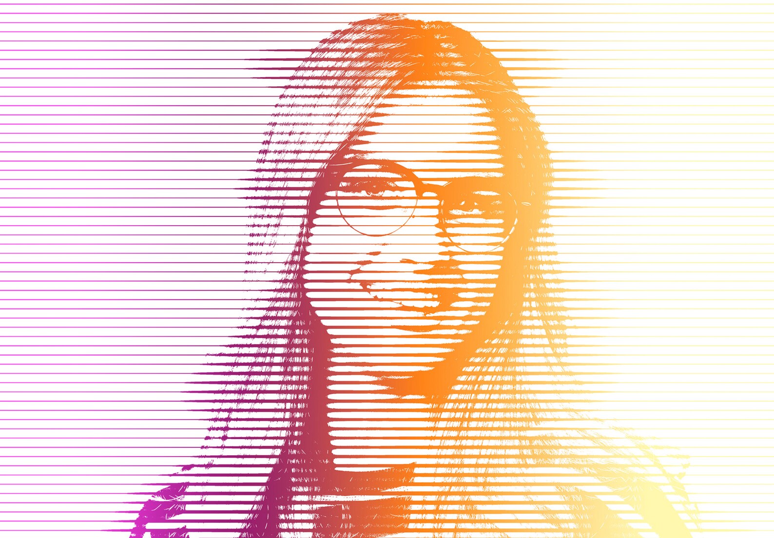 Line Distortion Photo Effect / Gradient Color Line Distortion Photo ...