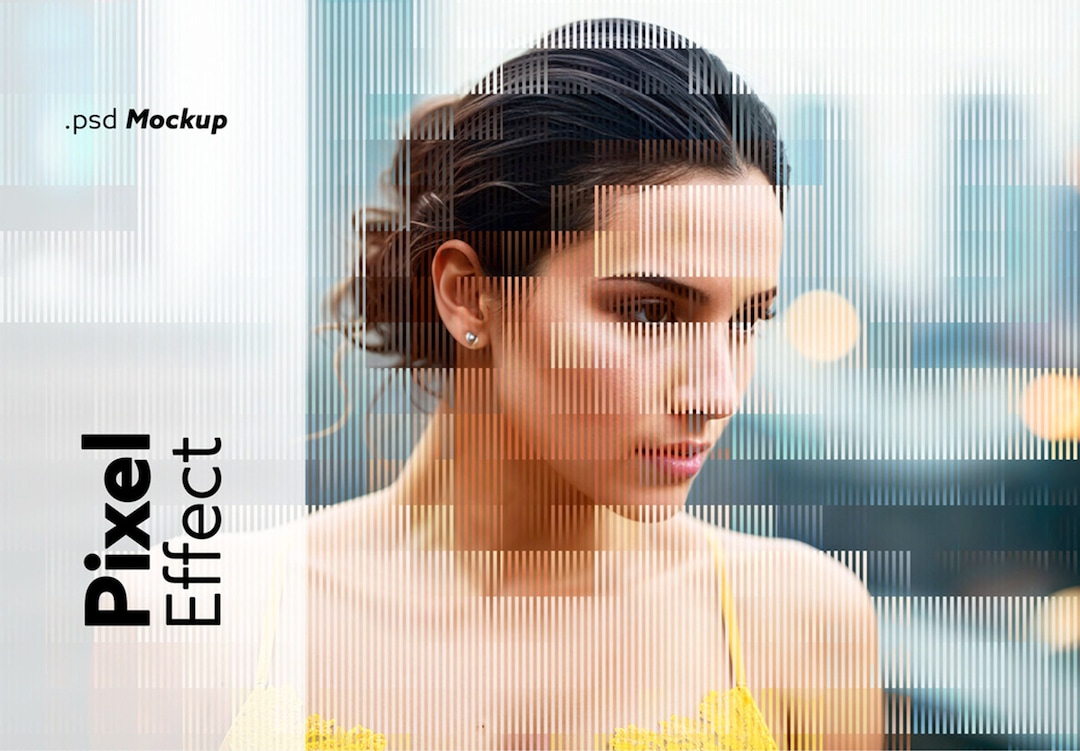 Pixel Photo Effect for Photoshop / Pixel Layer Style Template / Pixel ...