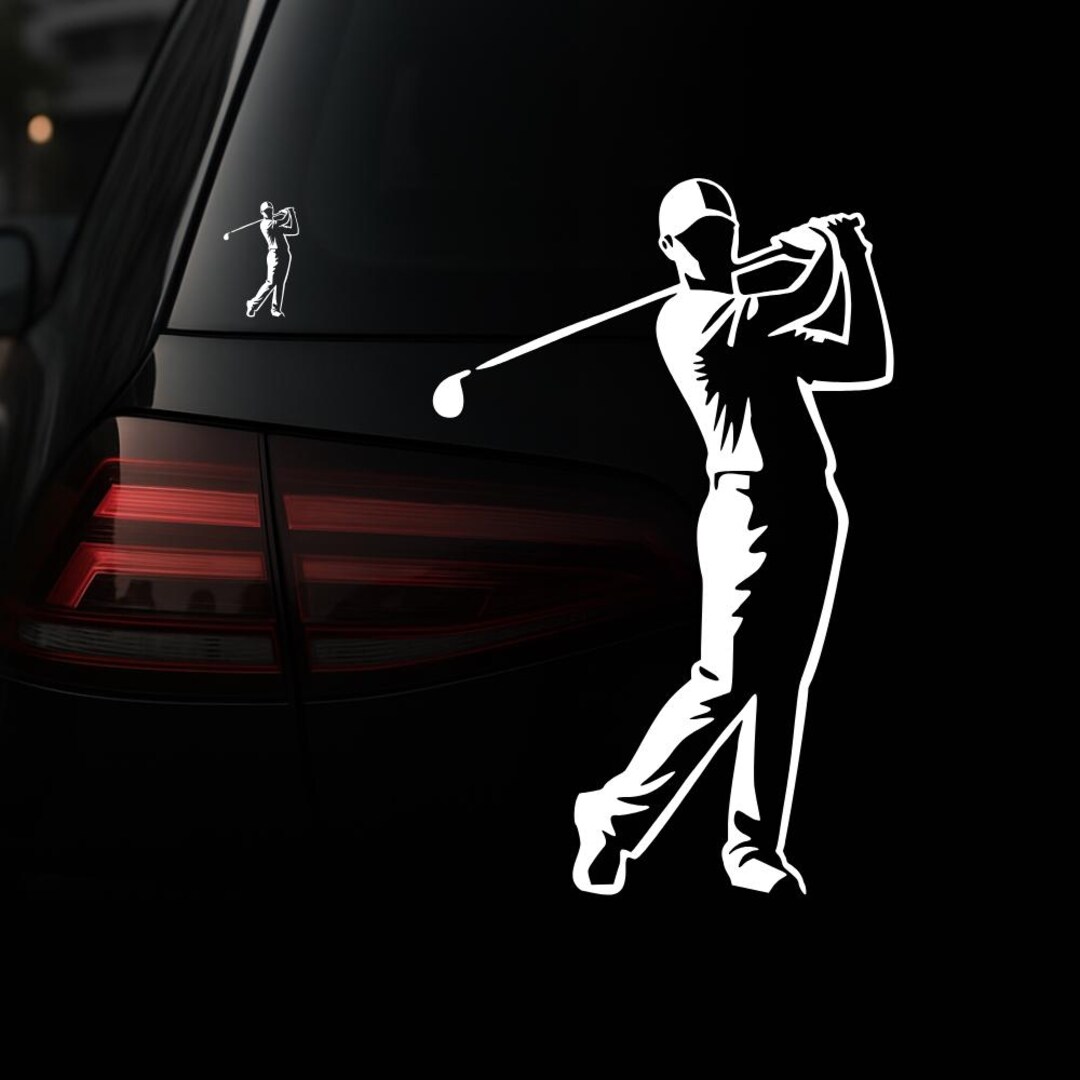 Car Sticker | Golfer | Figure | Golf Sport | Car Sticker | Various ...