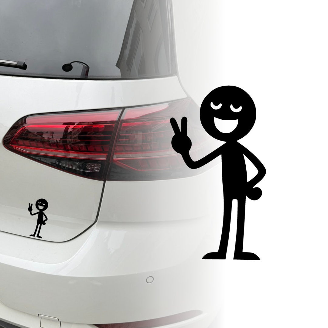 Car Sticker Stick Figures Peace Figure Funny Car Stickers Various ...