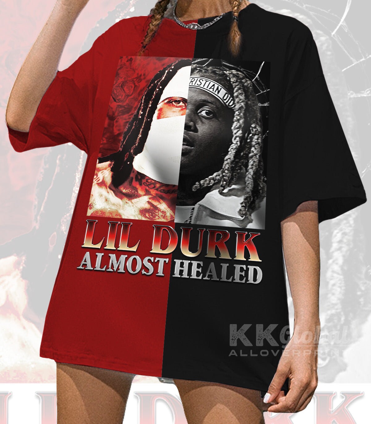 Lil Durk Split Shirt, Y2K 90s Merch Vintage Almost Healed Shirt sold by ...