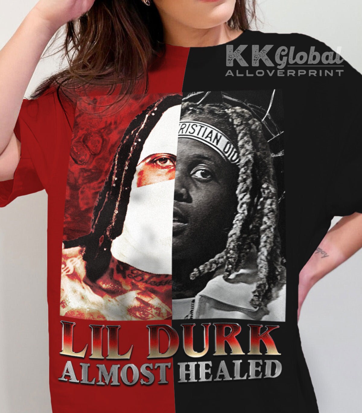 Lil Durk Split Shirt, Y2K 90s Merch Vintage Almost Healed Shirt sold by ...
