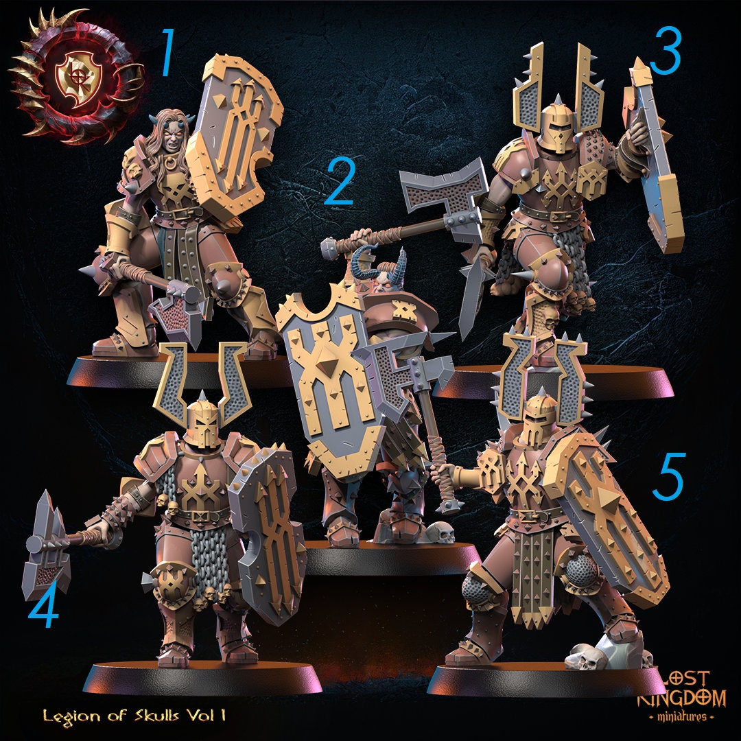 Skull Collectors 32mm Base - Etsy