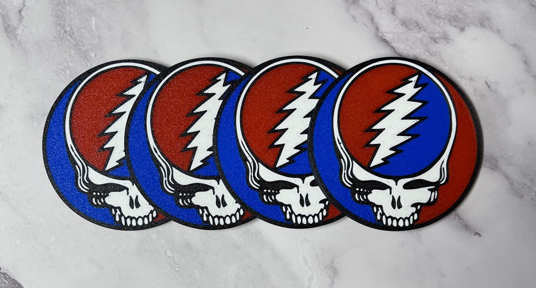 Steal Your Face Coaster Set - Etsy