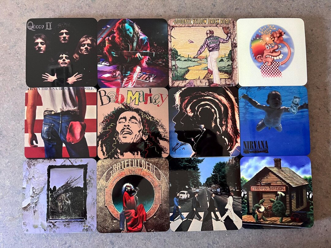 Rock Album Coasters(2) - Etsy