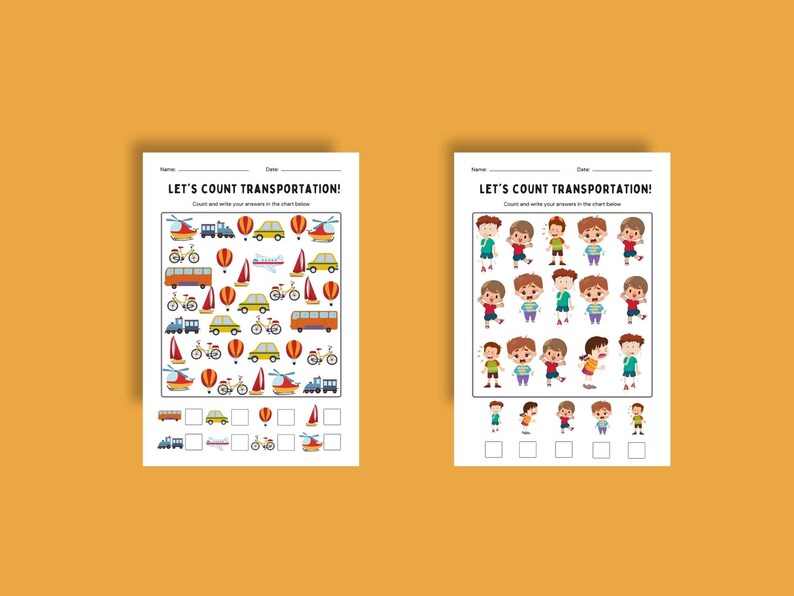 Instantly Printable Counting Worksheets Counting Printable Activitiy ...