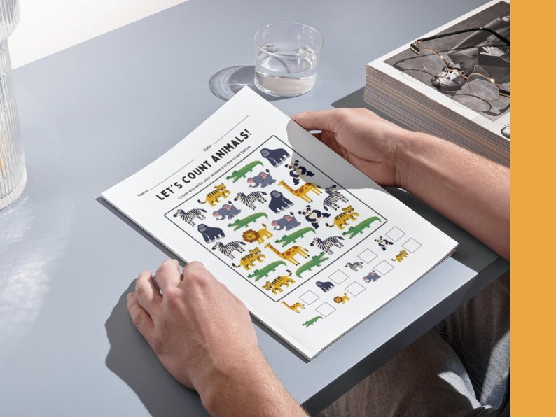 Instantly Printable Counting Worksheets Counting Printable Activitiy ...