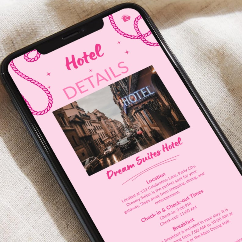 Last Rodeo Bachelorette Party Itinerary Template, Digital Invitation ...