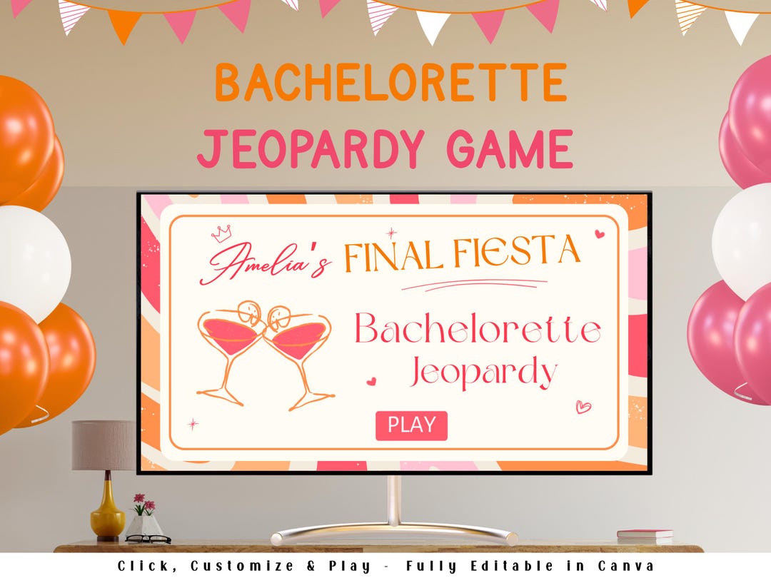 Bachelorette Jeopardy Party Game, Bachelorette Trivia Game, Hen Do ...