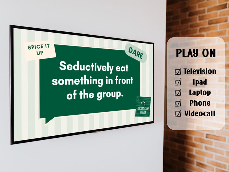 Retro Bachelorette Truth or Dare Game: Editable Canva Template (digital ...