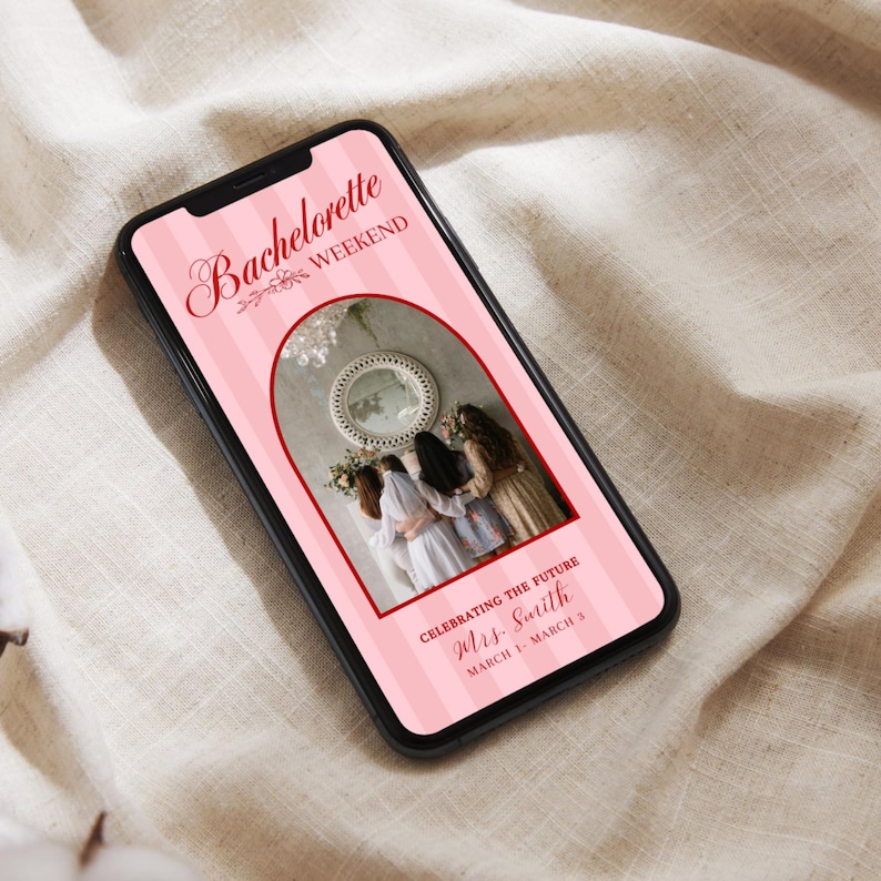 Bachelorette Itinerary Template for Mobile, Hen Party, BRIDAL PARTY ...