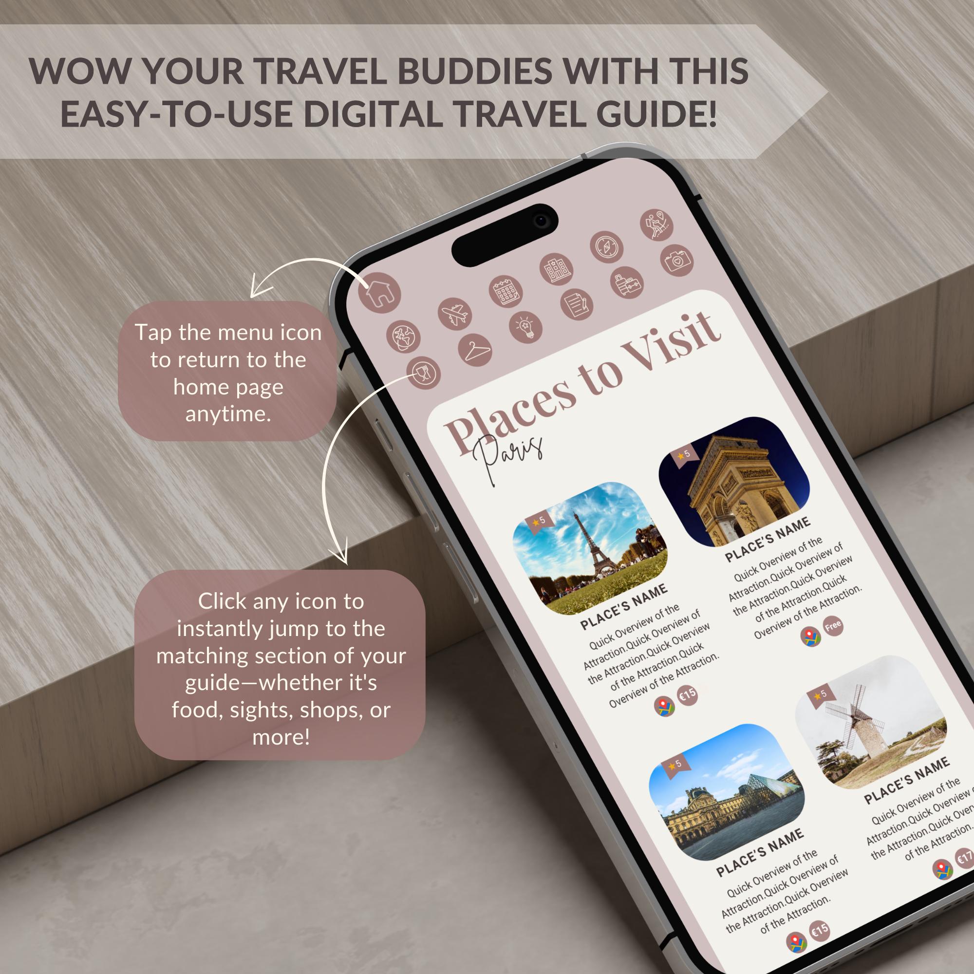 Editable Travel Itinerary Template | Trip Itinerary | Printable Travel ...