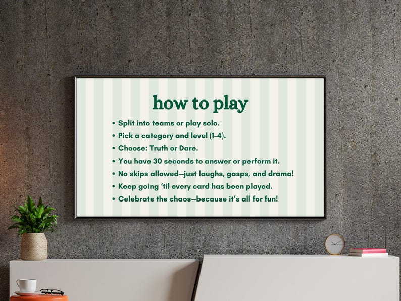 Retro Bachelorette Truth or Dare Game: Editable Canva Template (digital ...