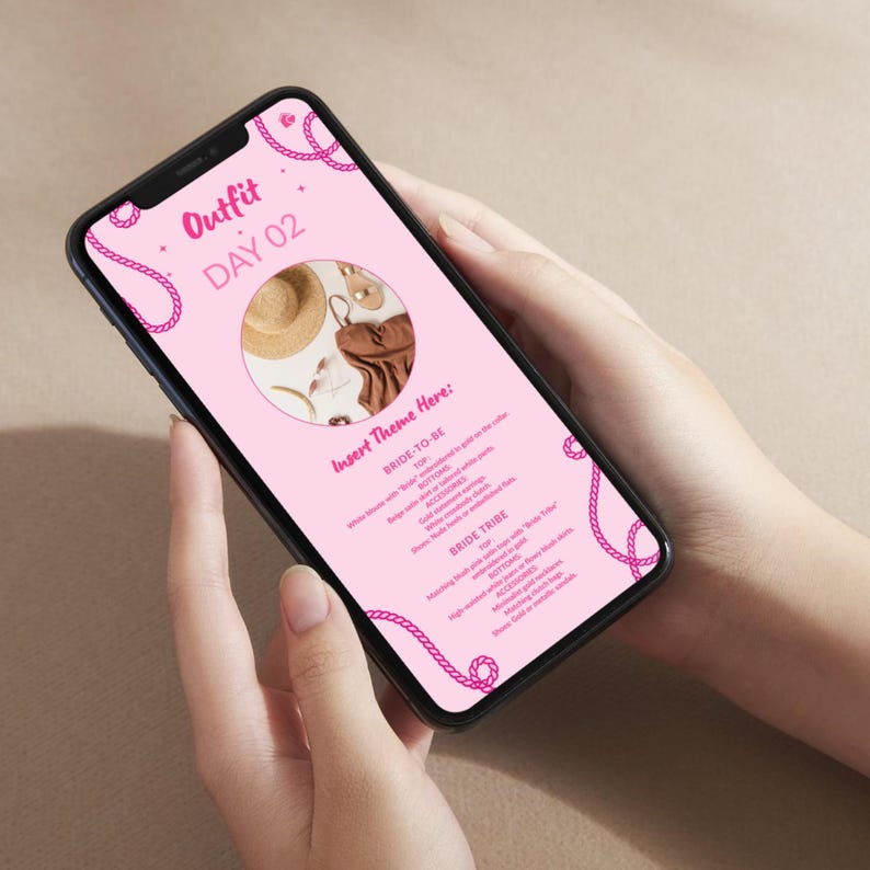 Last Rodeo Bachelorette Party Itinerary Template, Digital Invitation ...