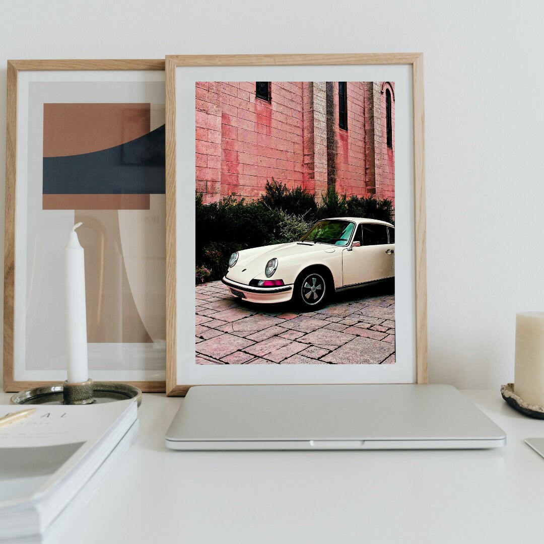 Circuits Des Remparts Classic Car Vintage Porsche 911 Digital Printable ...