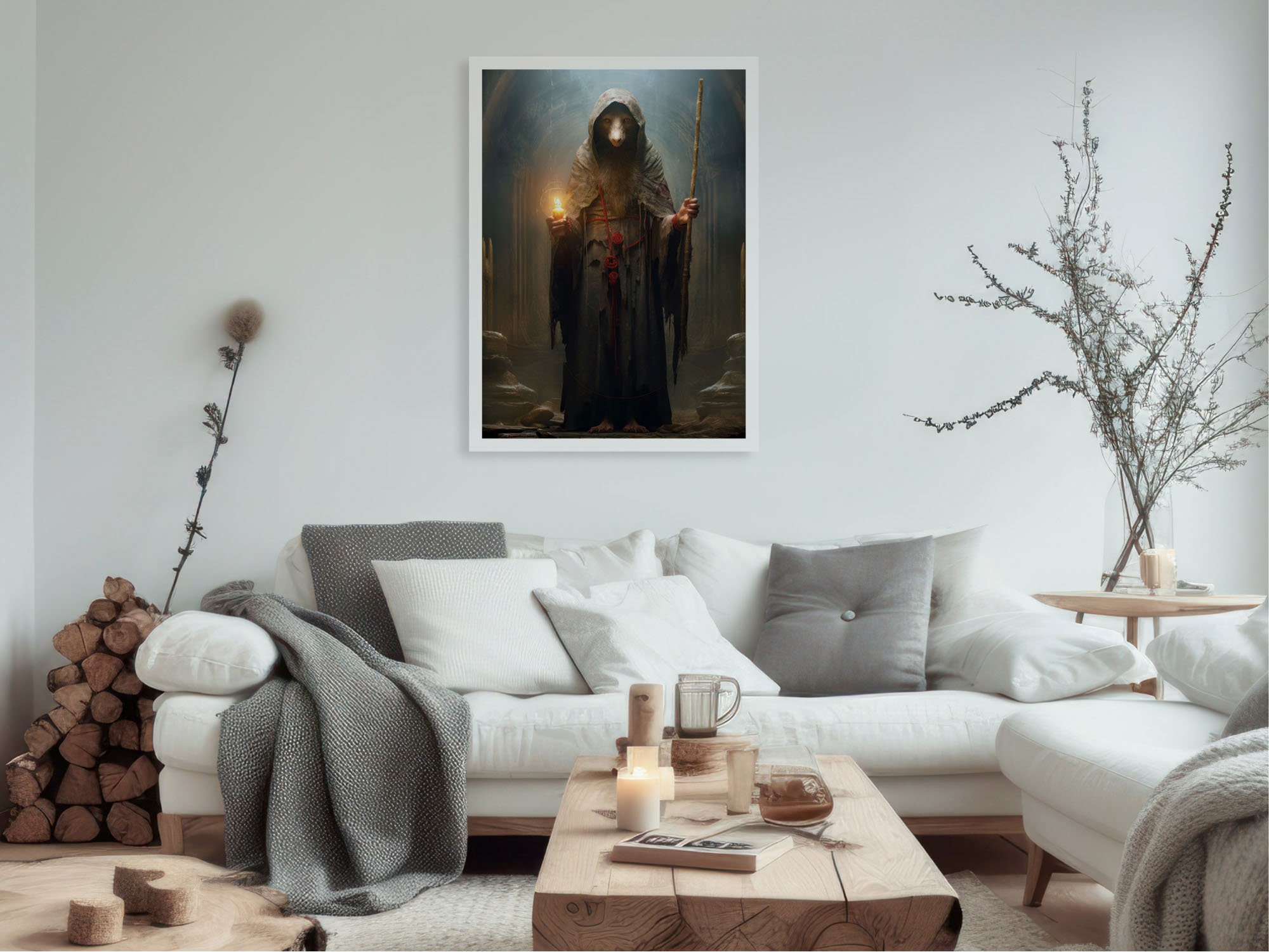 Monkey Nun Dystopian Surreal Printable Wall Art, Digital Download, PDF ...