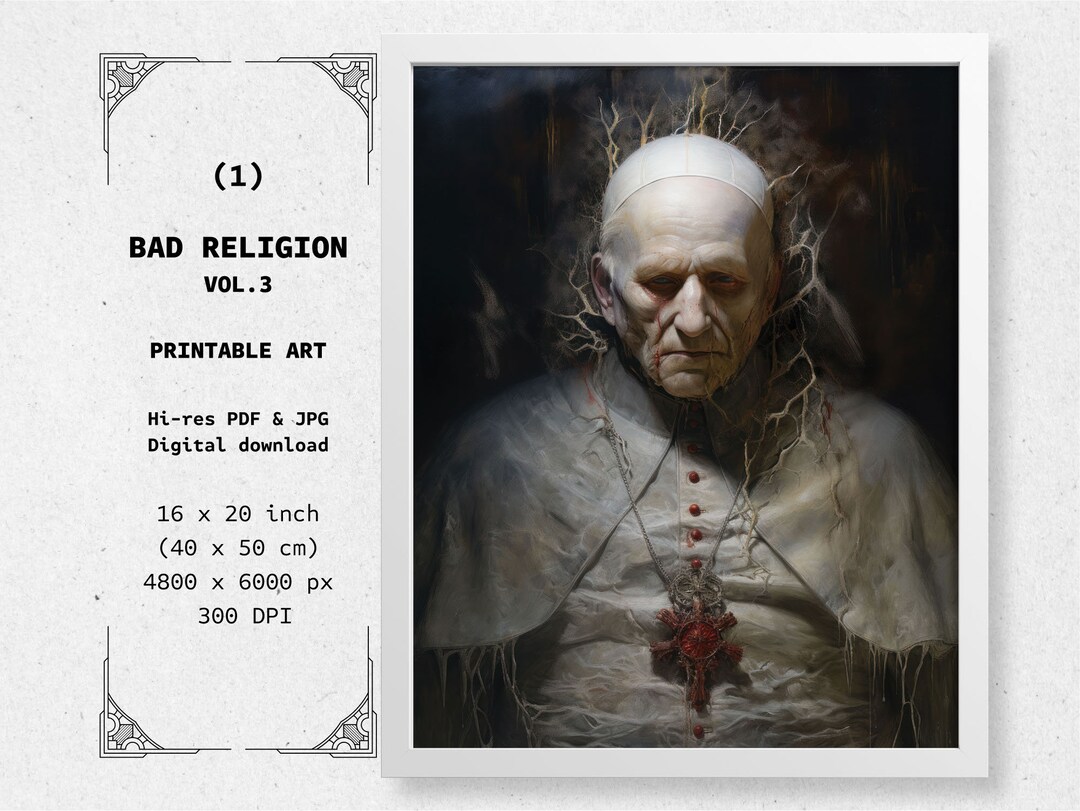 Bad Religion - Dystopian Surreal Printable Wall Art, Digital Download ...
