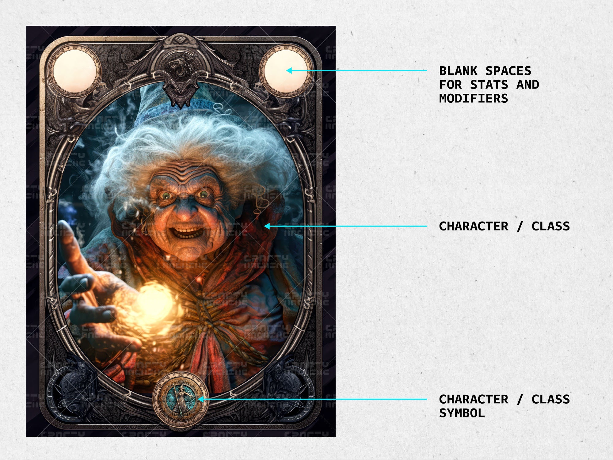 32 RPG Class Cards Printable Hi-res JPG, Digital Download Set 1, Vol. 1 ...