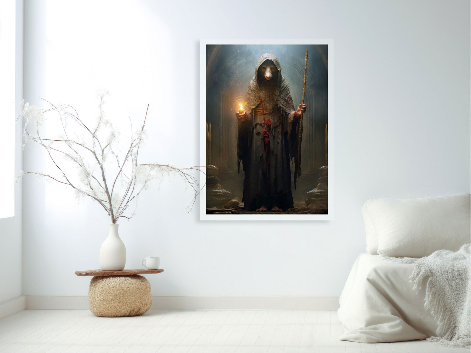 Monkey Nun Dystopian Surreal Printable Wall Art, Digital Download, PDF ...