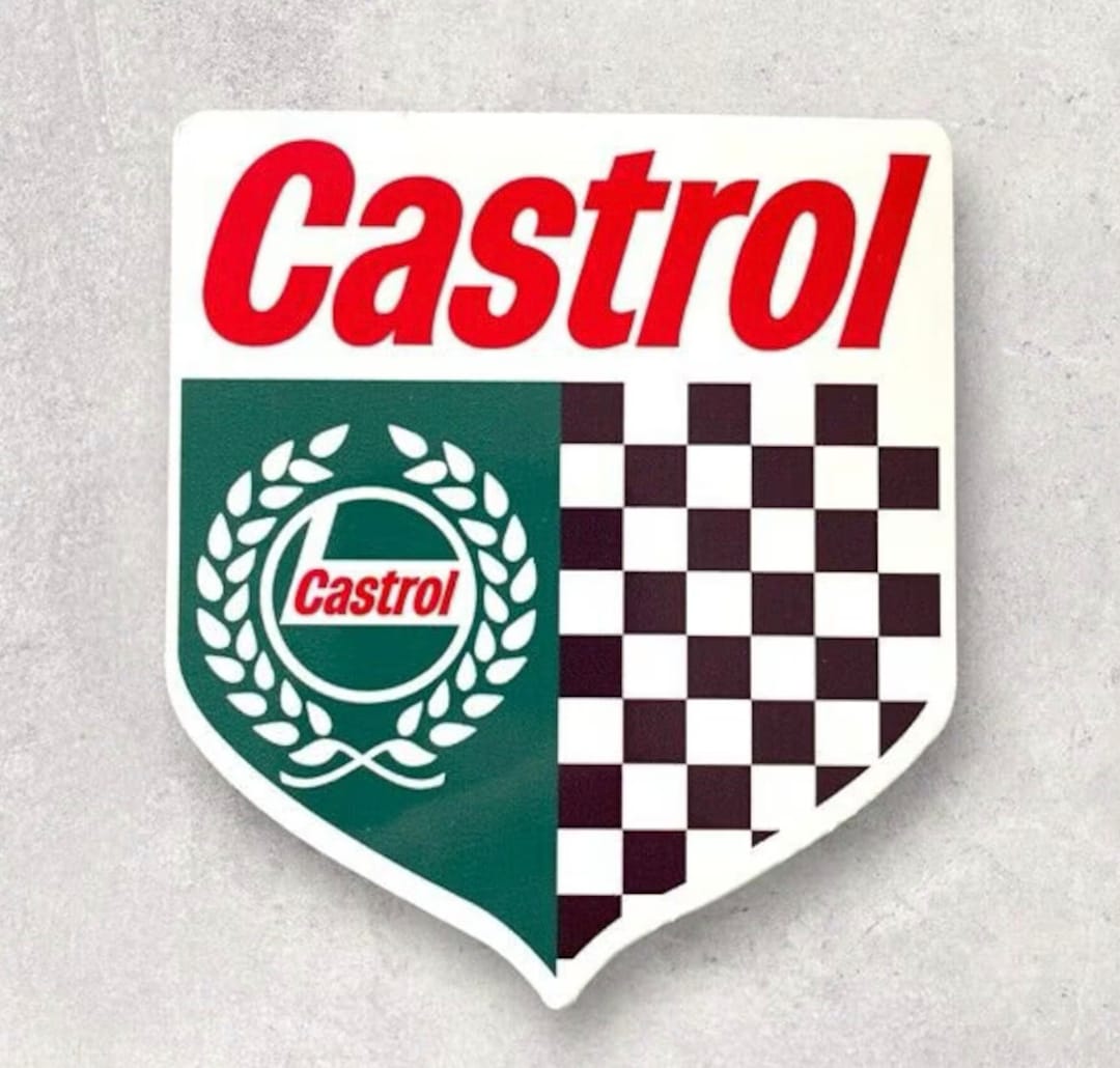 Castrol Sticker Classic Car Racing Retro Vintage Oil Motorbike Rally ...
