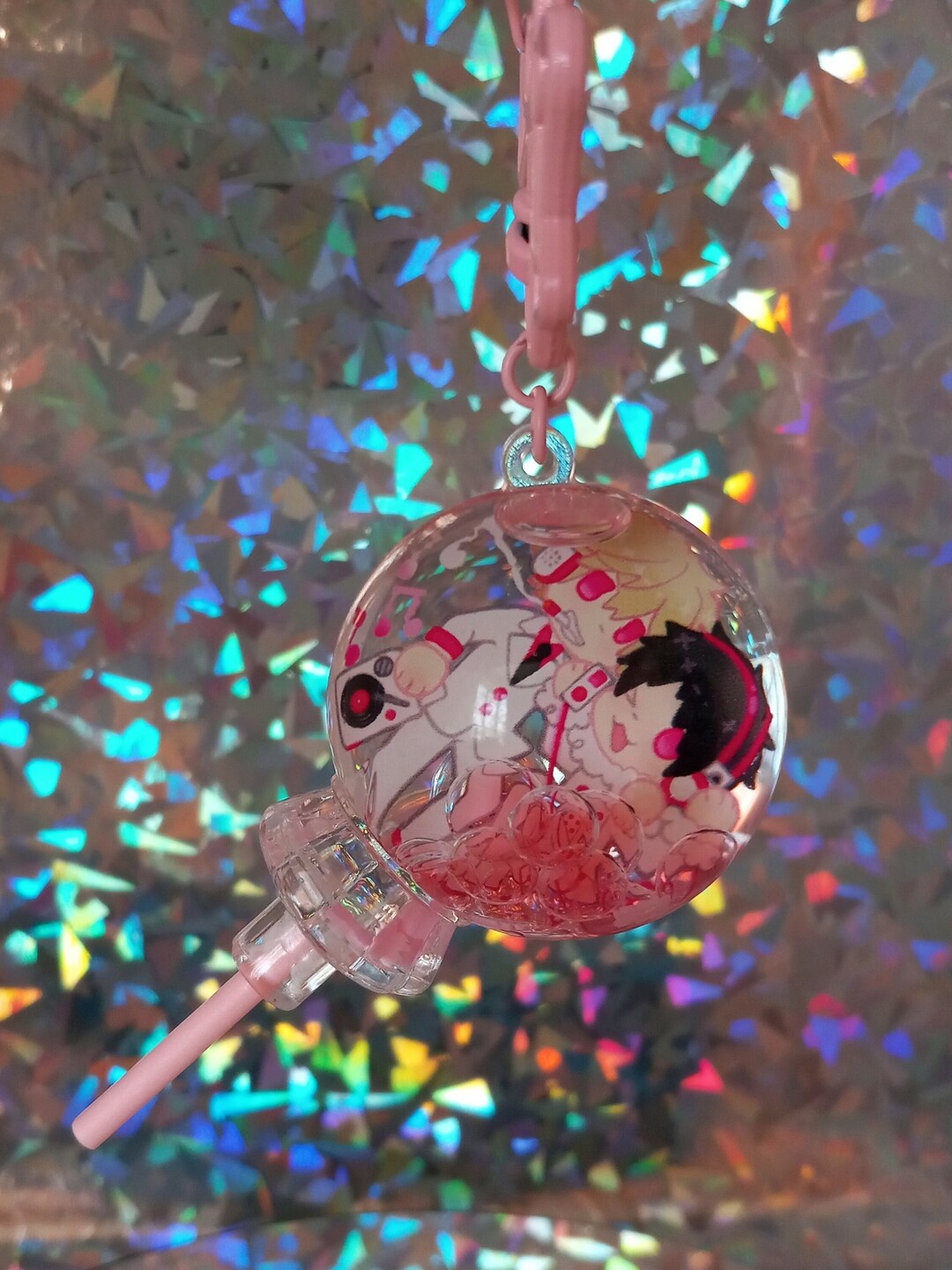 Durarara Psychedelic Lollipop Liquid Oil Shaker Charm - Etsy