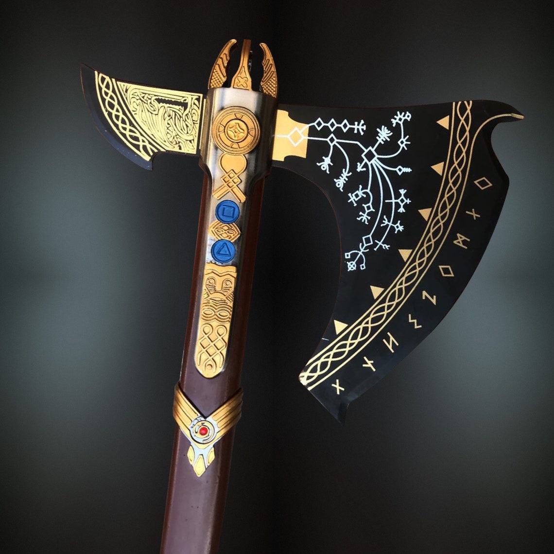 Kratos Axe God of War Axe Viking Axe Leviathan Felling - Etsy