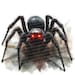 12 Scary Spider Clipart, Watercolor Creepy Spider Art, Halloween Horror ...