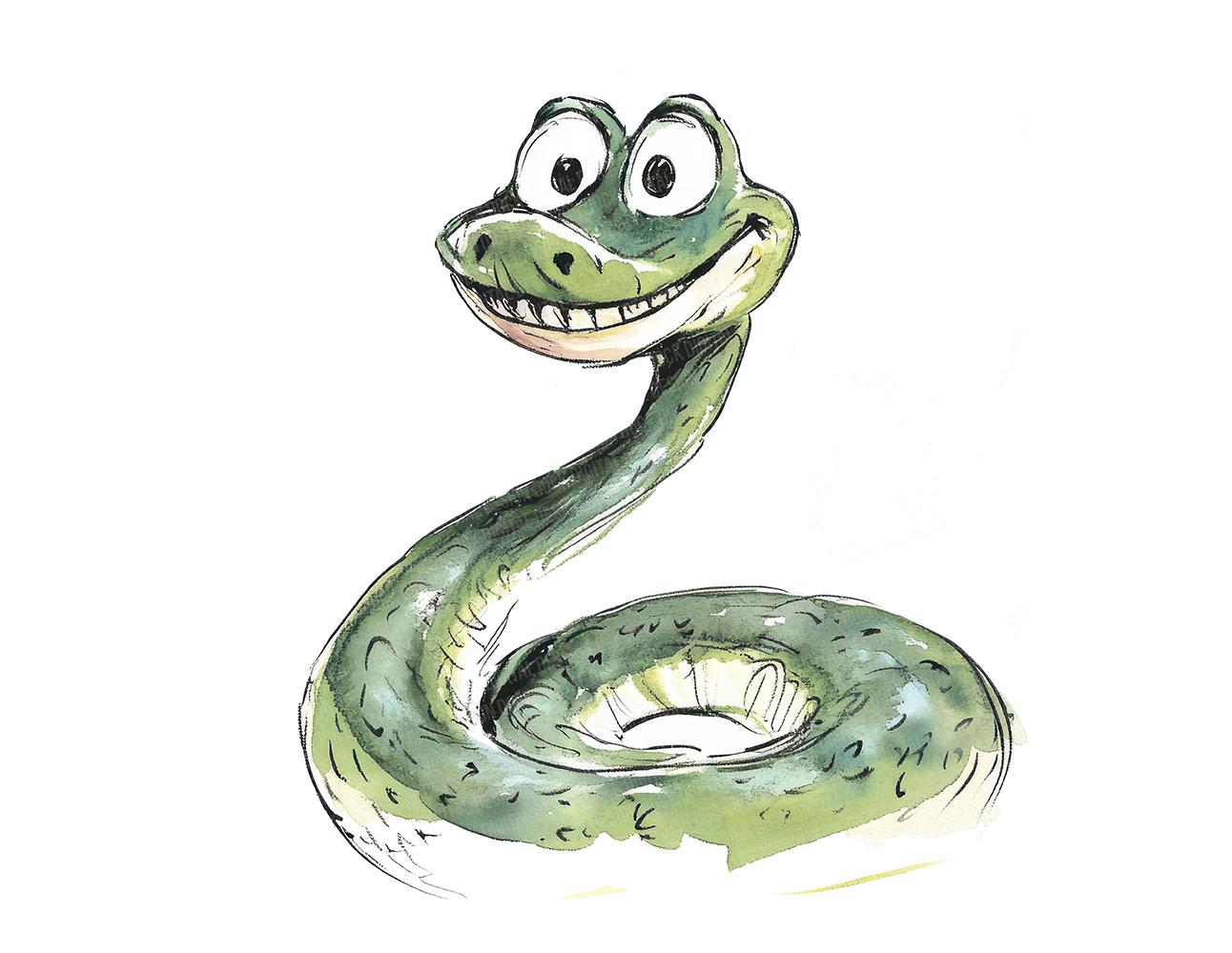 Cartoon Snake PNG Clipart, 12x Funny Reptile Clip Art Set, Printable ...