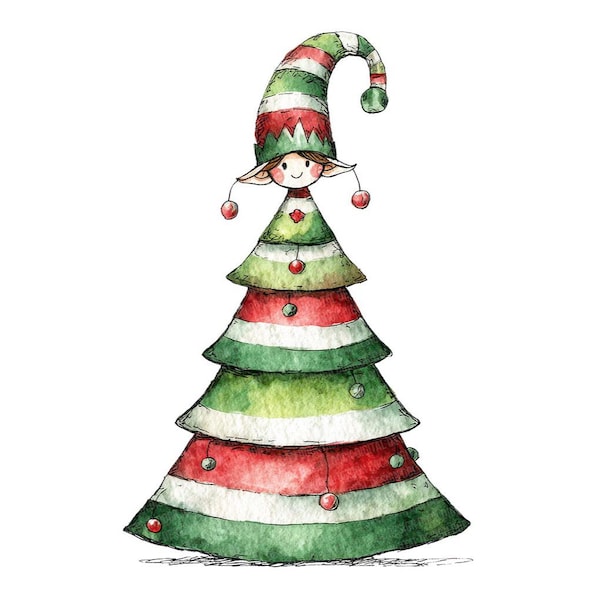 Elf Christmas Tree - Etsy