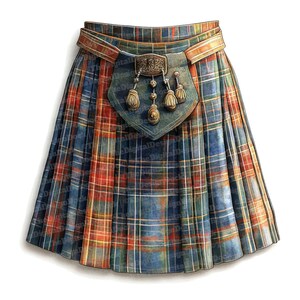 12 Highland Kilt Clipart, Watercolor Scottish Kilt Art, Printable ...