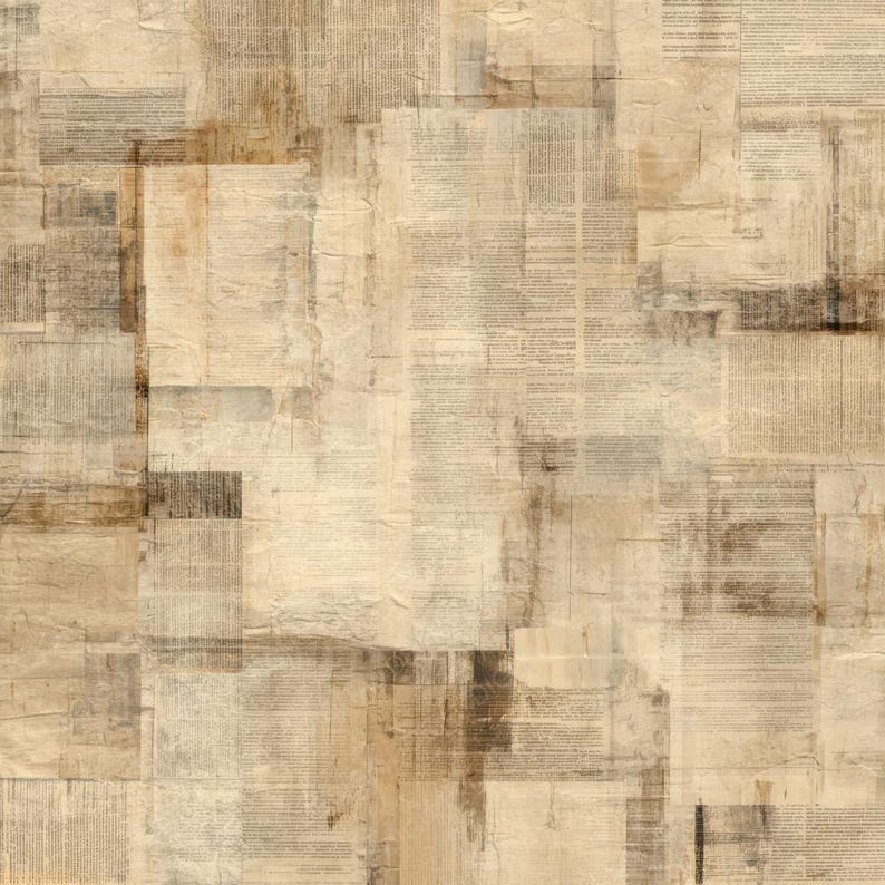 12x Vintage Book Page Junk Journal Paper Distressed Texture Digital ...