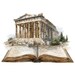 12x Parthenon PNG Clipart, Ancient Greek Temple Watercolor Book Clip ...