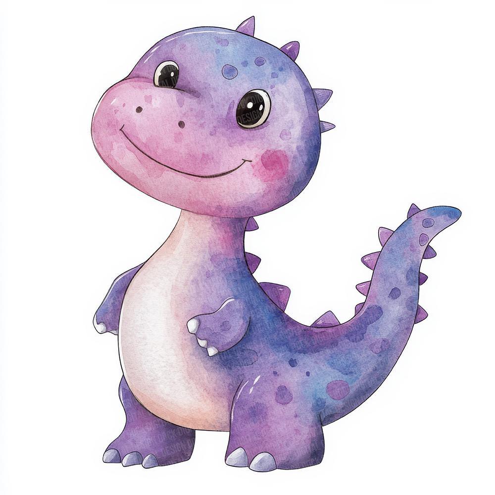 Dinosaur PNG Clip Art, 12x Nursery Dino Clipart PNG Set, Watercolor ...