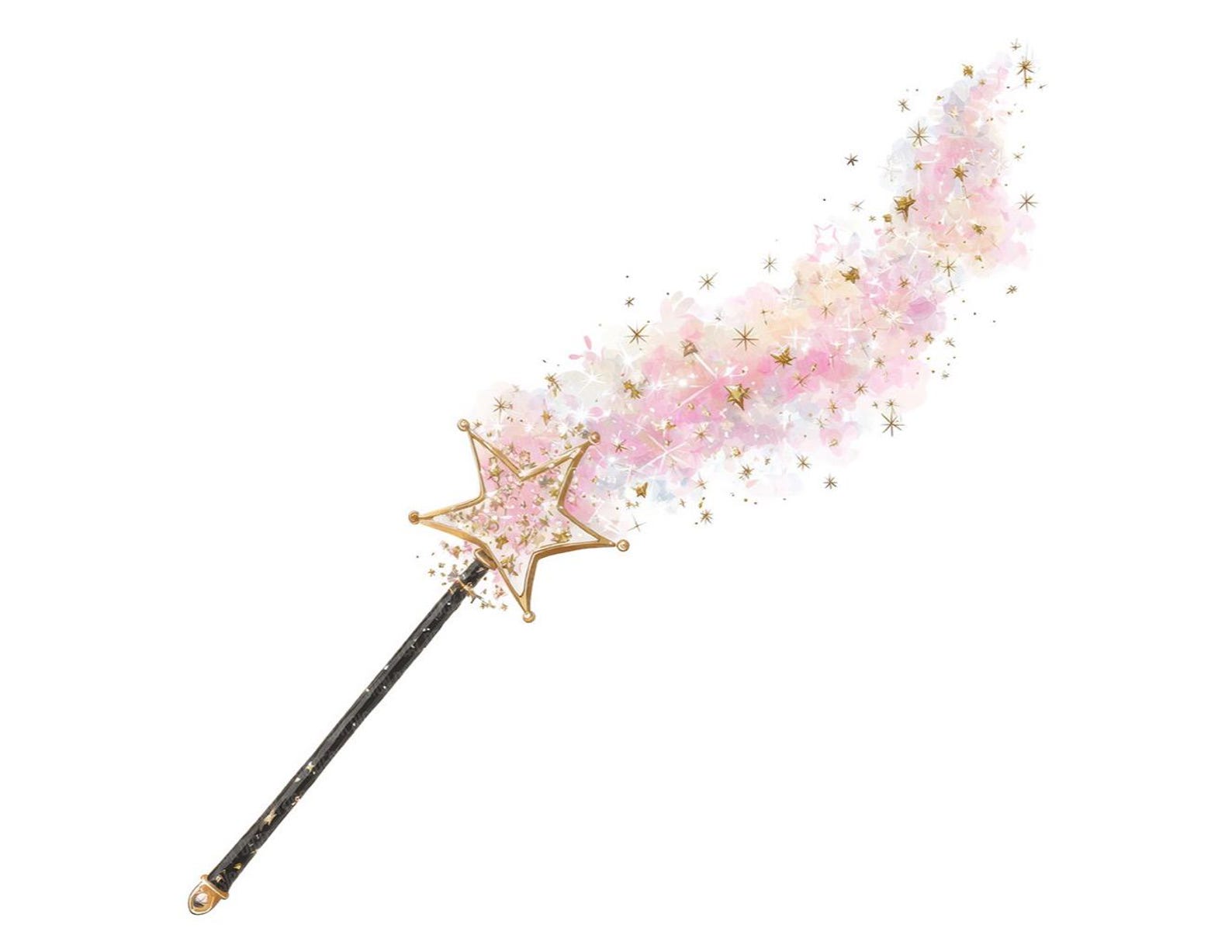 Magic Star Wand PNG Clipart, 12x Fairy Wand Clip Art , Printable ...