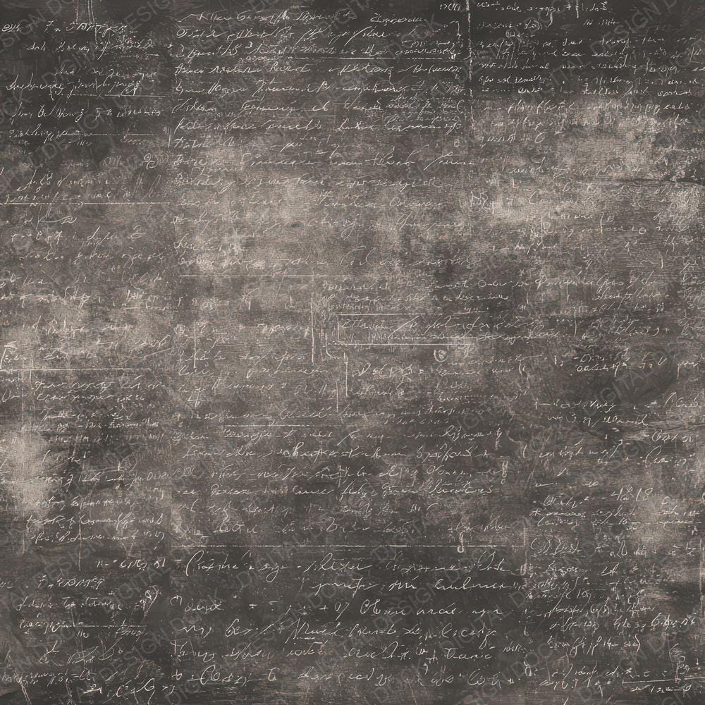 12x Vintage Blackboard Junk Journal Paper Dark Chalkboard Script ...