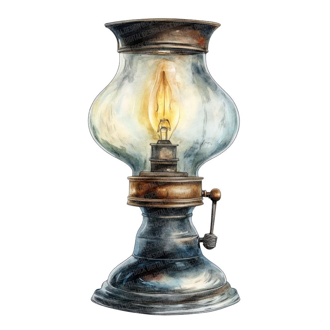 Antique Oil Lamp PNG Clip Art, 12x Vintage Lantern Clipart Set ...