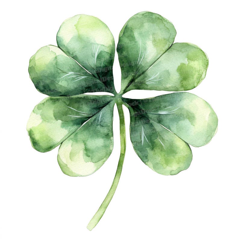 Watercolor Shamrock - Etsy