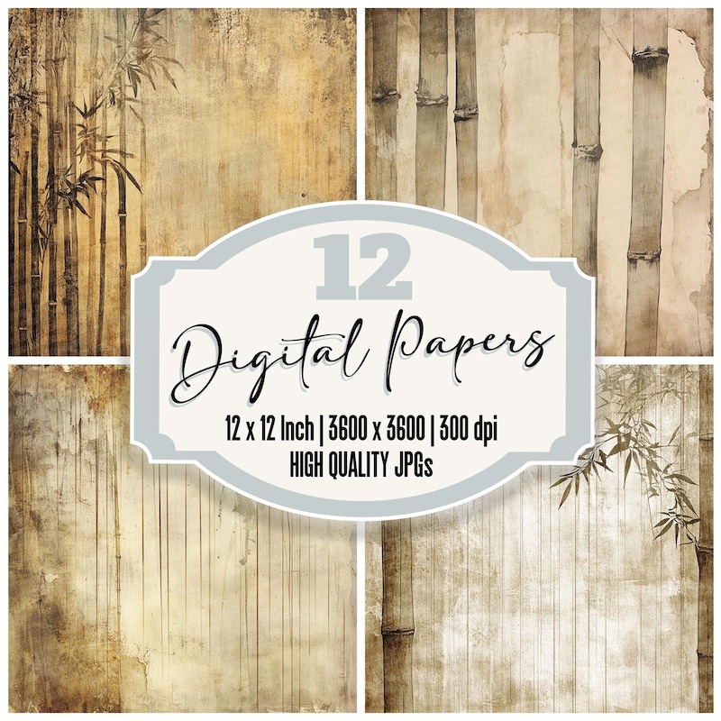 Asian Bamboo Scroll - Etsy