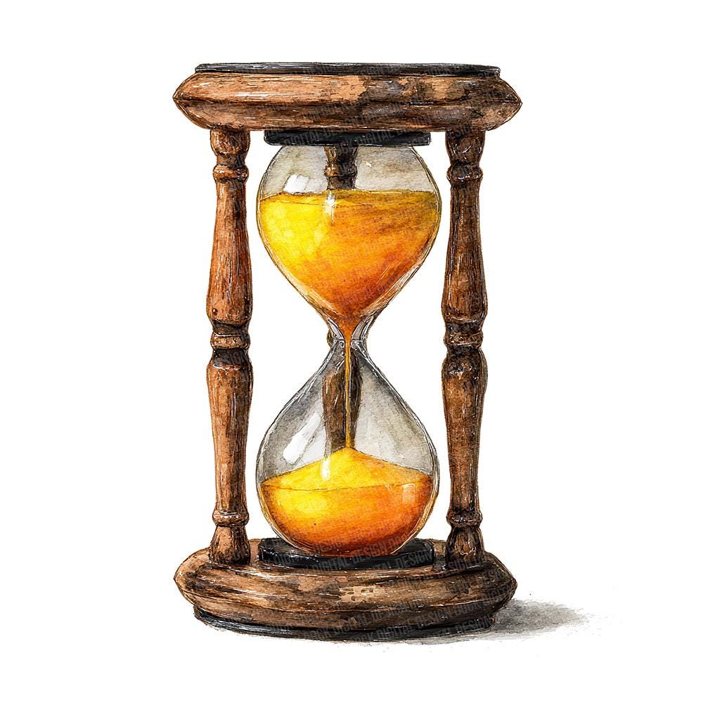 Hourglass Timer PNG Clipart, 12x Vintage Sand Clock Clip Art Set ...
