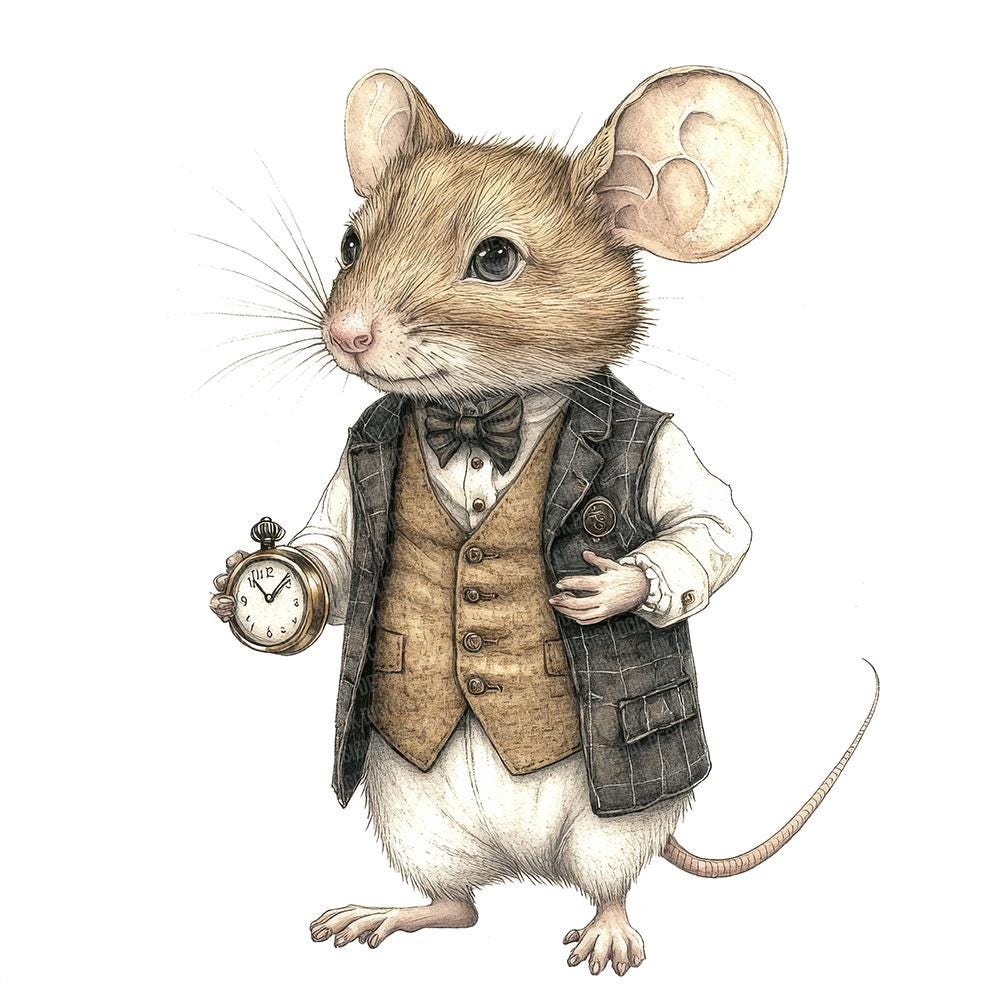 12 Victorian Mouse PNG Clip Art, Fancy Mouse Clip Art Set, Digital ...
