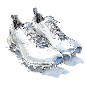 12x Track Spikes PNG Clipart, Running Shoes Clip Art, Watercolor ...