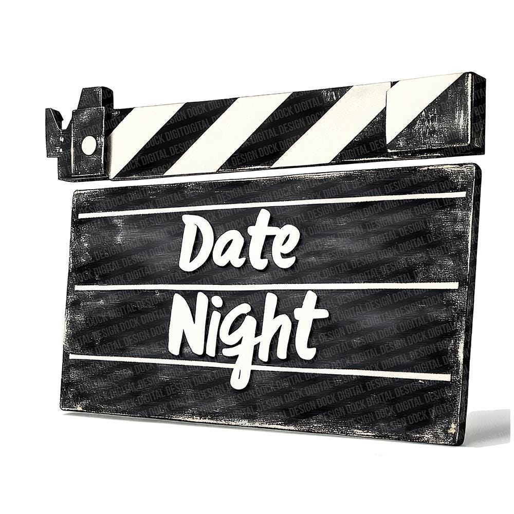 Date Night PNG Clipart, 12x Romantic Movie Night Clip Art Set ...