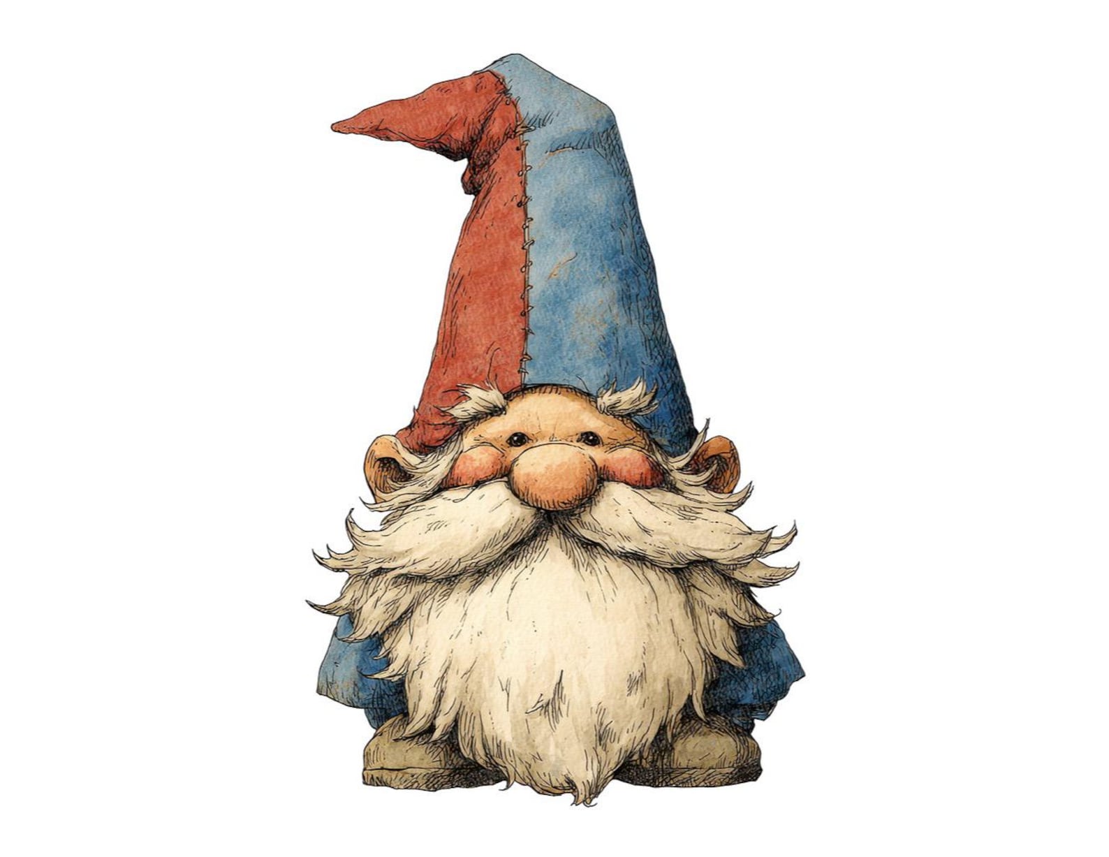 Cheerful Gnome Character PNG Clipart, 12x Watercolor Gnome Clip Art Set ...
