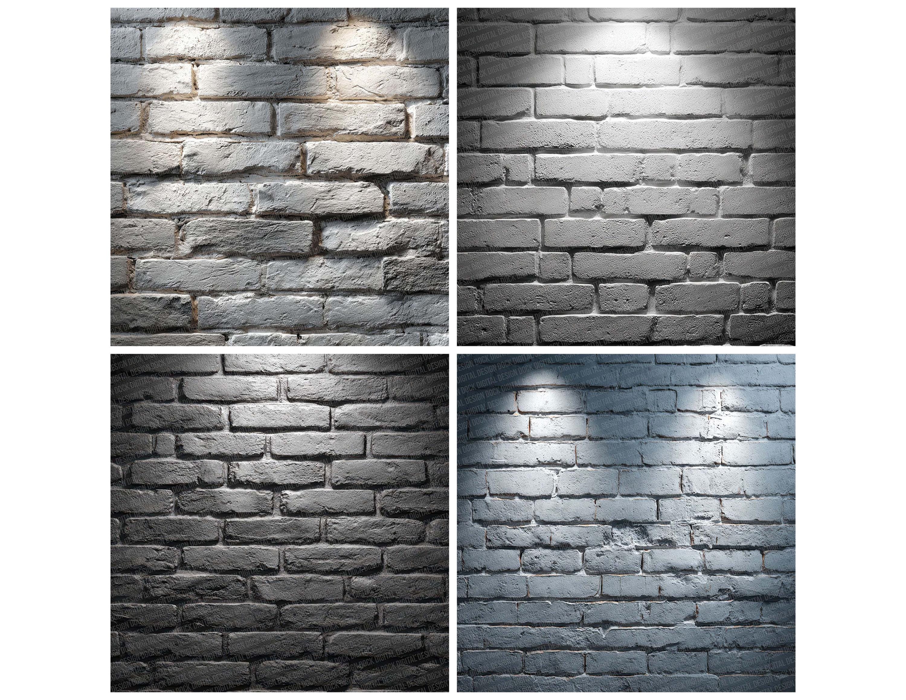 12 Modern Grey Brick Digital Paper Pack Urban Wall Junk Journal Paper ...