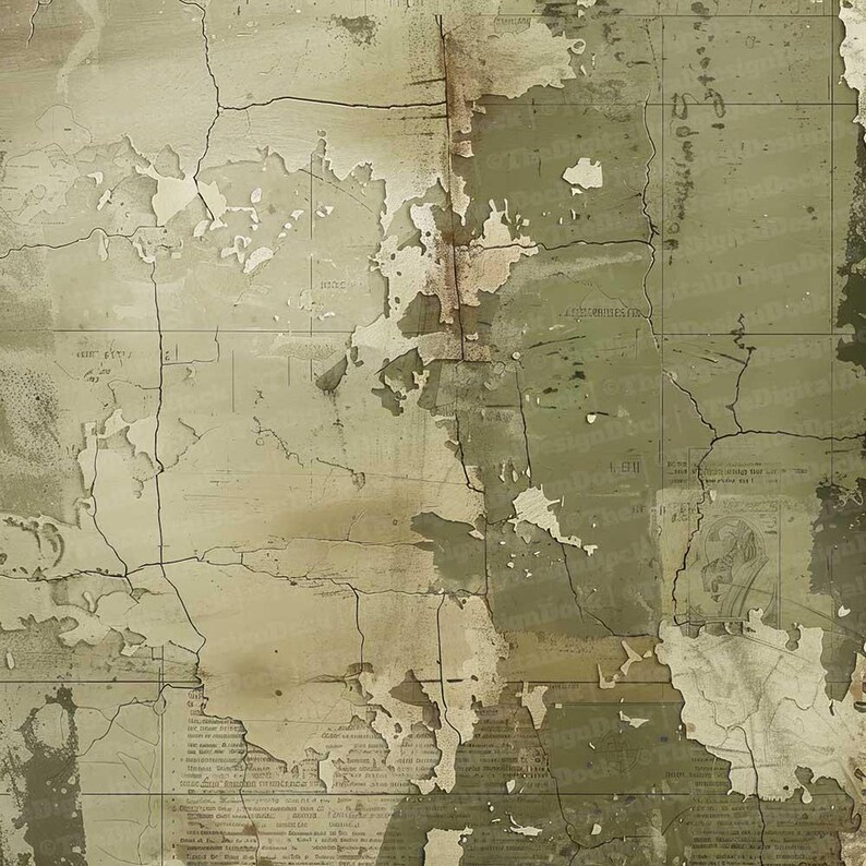 12x Military Maps Junk Journal Paper, Olive Maps Khaki Camouflage ...