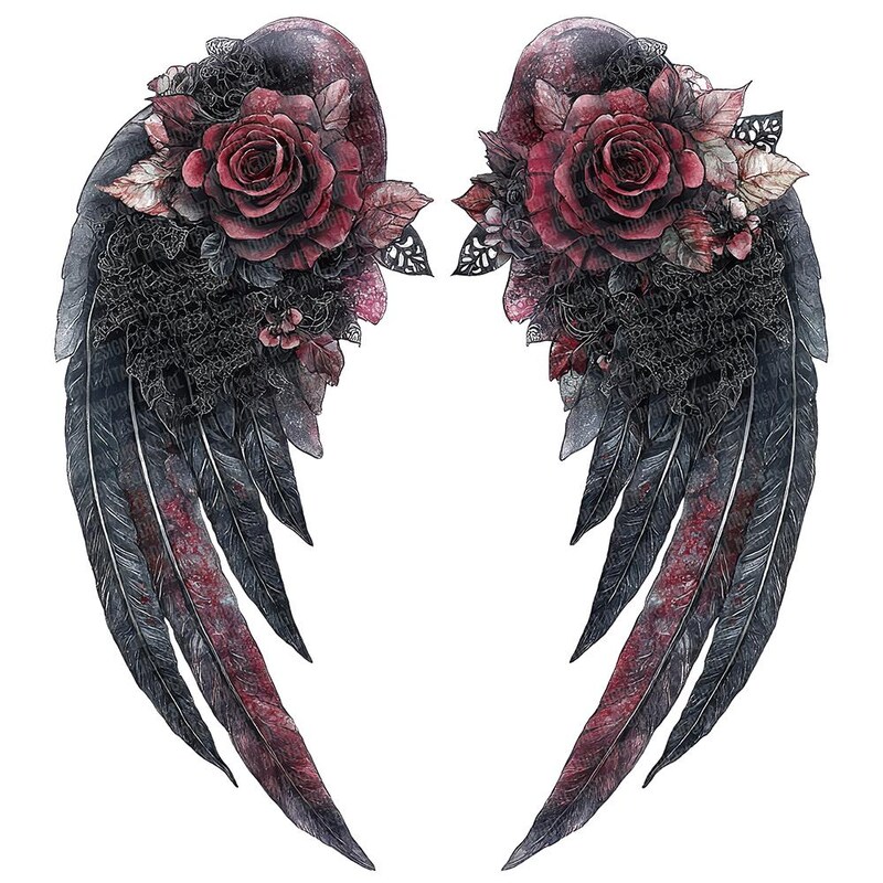 Molde para imprimir alas de angel - Etsy México